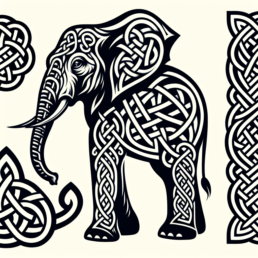 Celtic Elephant Tattoo Generator