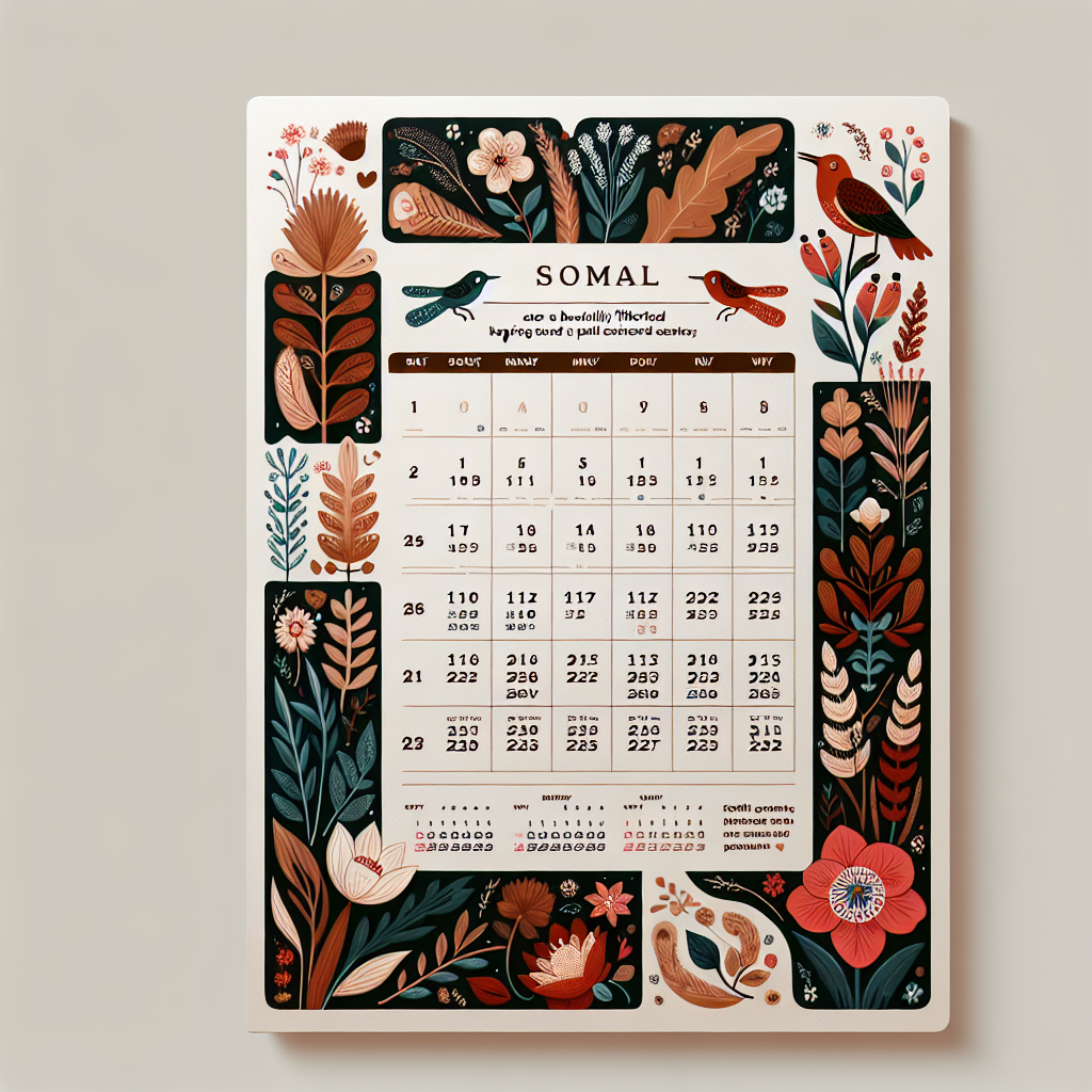Calendar Illustration Generator