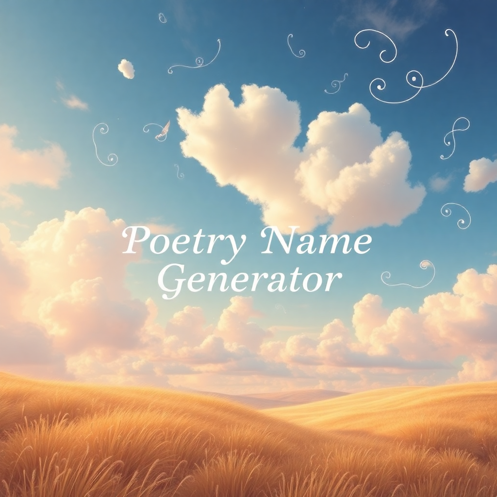 Poetry Name Generator