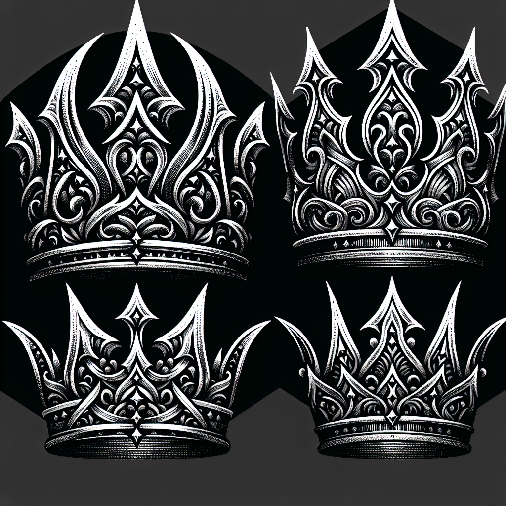 Gothic Crown Tattoo Generator