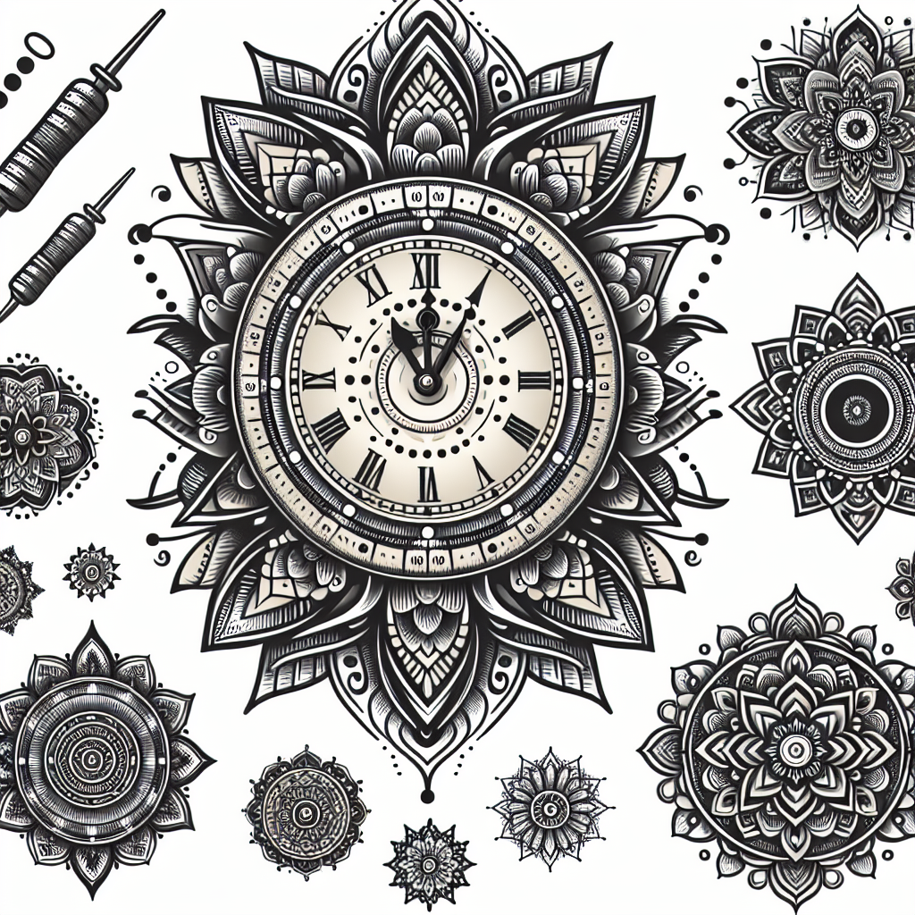 Mandala Clock Tattoo Generator