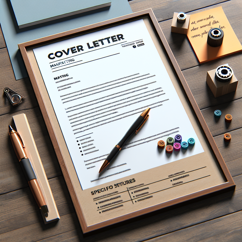 Manufacturing Cover Letter Generator