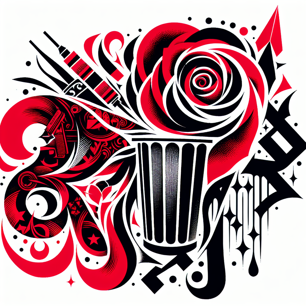 Trash Polka Love Tattoo Generator