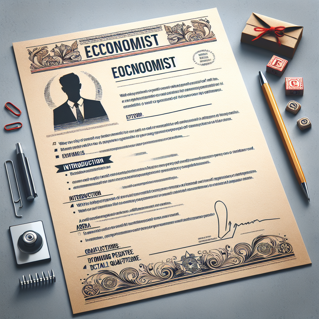 Economist Cover Letter Generator