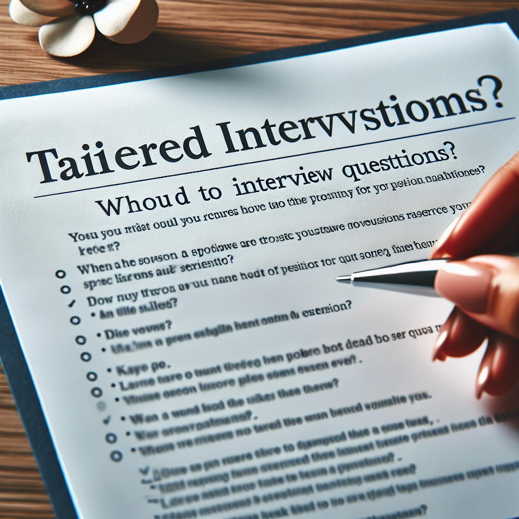 Human Resources Interview Question Generator